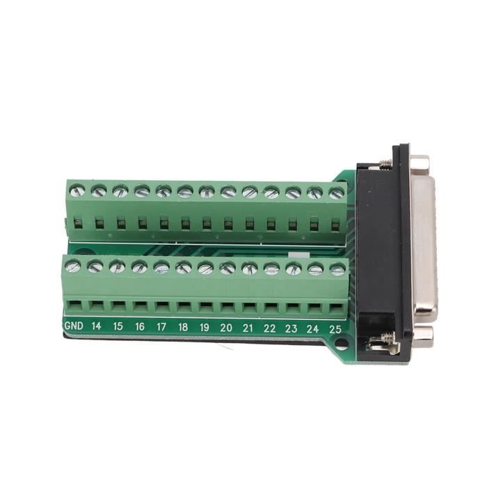 YOSOO Module de signal terminal Connecteur de Bornier 25 Broches Module ...