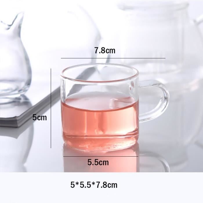 CAFETIERE - THEIERE - CHOCOLATIERE,6pcs cup--Théière en verre ...