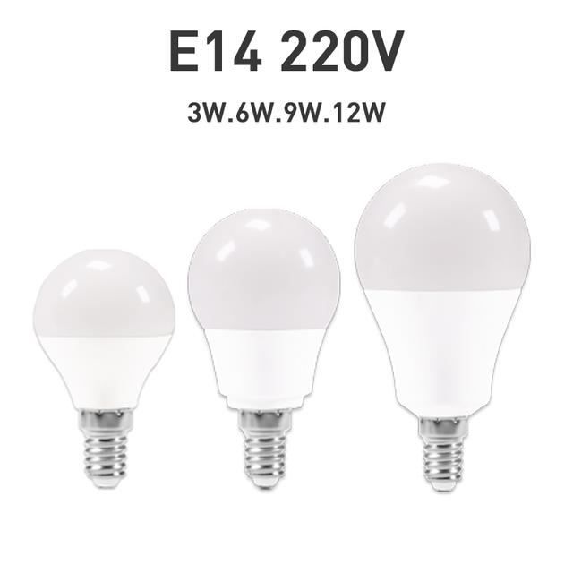 Ampoule,E14 AC 220V-6W-Warm White--Ampoule LED E14 E27, économie de 220V, haute luminosité 24W ...