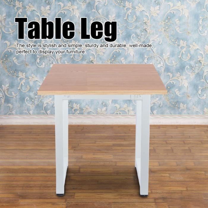 Pied de Table Support Style Moderne pour Table en Acier(Blanc )-AID ...