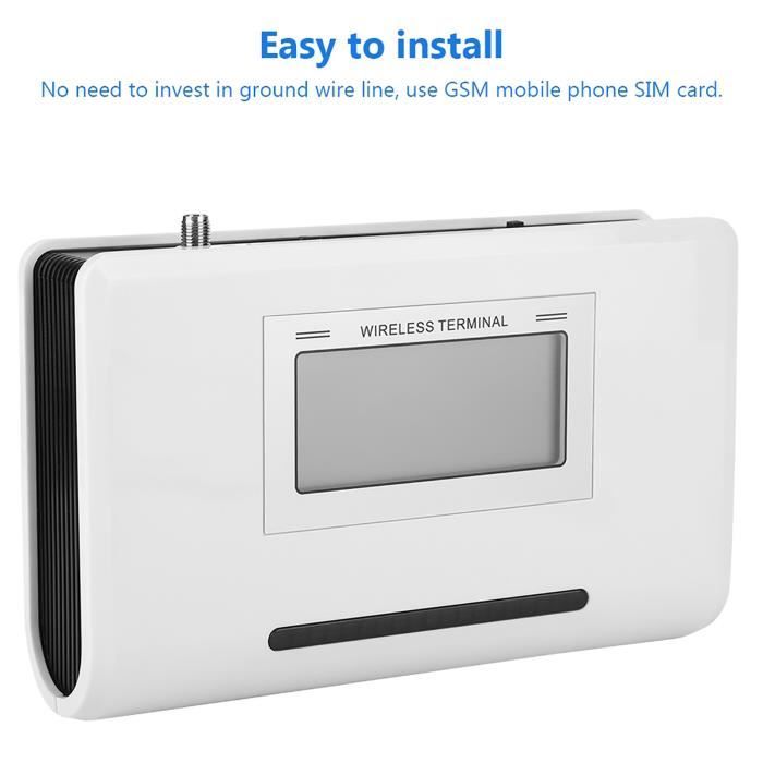 REN Appelant GSM 100-240V FWT Terminal Fixe Sans Fil GSM SIM Téléphone Appelant 1900/1800/900 ...