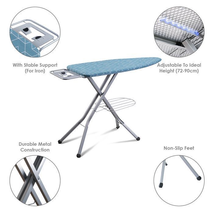 Table à Repasser,120 x 45 cm,Planche à repasser Pliable,Pour Centrale ...