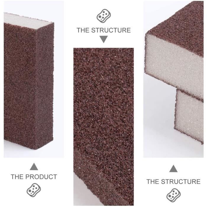 2pcs cuisine de nettoyage éponges heavy duty éponges à récurer non ...