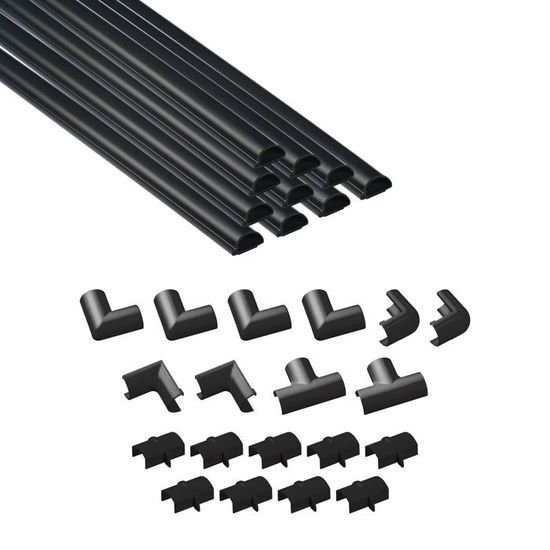 Moulure - goulotte - cache fil - plinthe - gaine range-fil - clips D ...