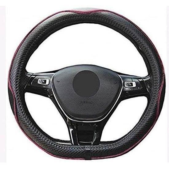 Housse De Volant De Voiture En Cuir Microfibre - 38,1 Cm - Rose[u215 ...