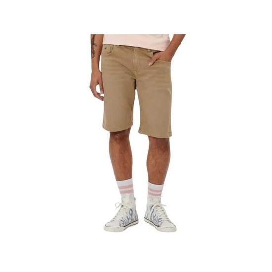Short en jean coloré avec ourlets VIXTO Camel Marron - Cdiscount Prêt-à ...