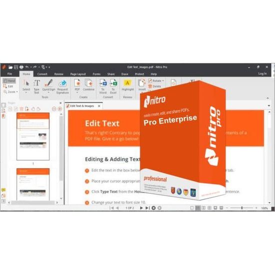 Nitro PDF Pro 14 Enterprise 2024 LOGICIEL AVEC ACTIVATION À VIE EMAIL ...