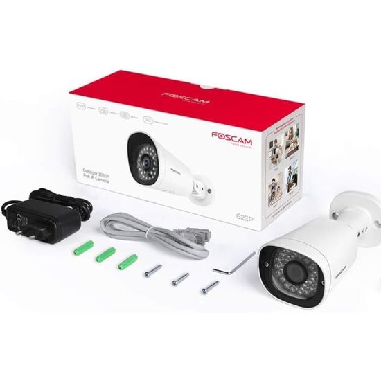 G2Ep 1080P Caméra Balle Ip Poe Surveillance Ai Détection Humaine Vision ...