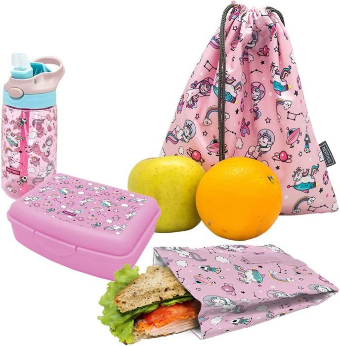 Bouteille Double Mur Acier Inoxydable + Lunchbox Licornes.[G866] - Cdiscount Sport