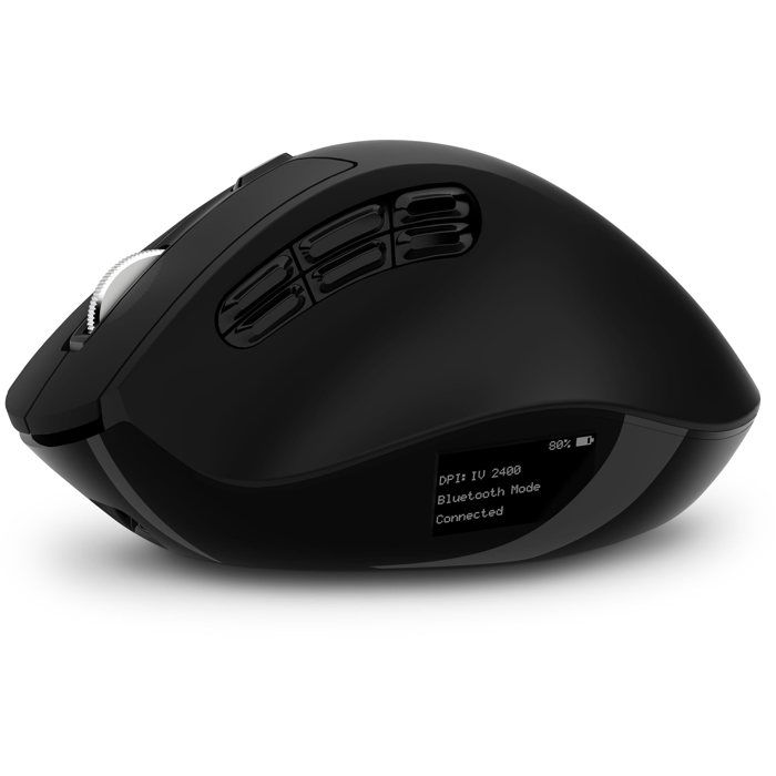 Souris ergonomique - CONNECT - DualMode - sans fil - écran LCD - 2400 ...