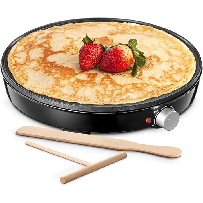 Crêpière électrique Appareil à Crêpes Inox Crêpes Maker Crêpes Party ...