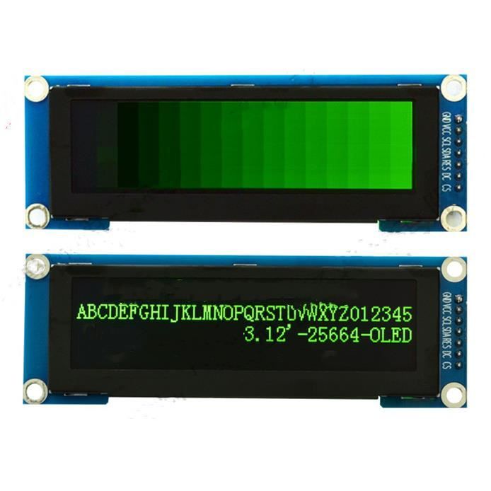 Module OLED vert - 3.12 inch 16P SPI Blue OLED Module SSD1322 Drive IC ...