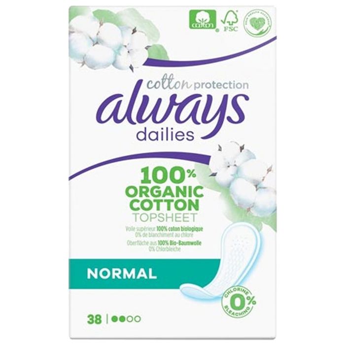 Protège-slip - ALWAYS - Cotton Protection Normal - 100% coton ...
