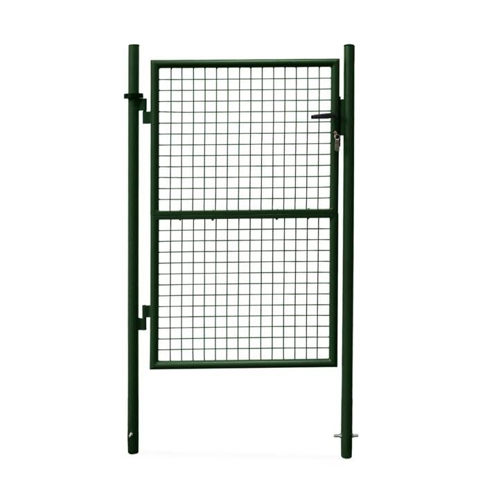 Portillon de jardin en métal vert. double sens d'ouverture. Avec ...