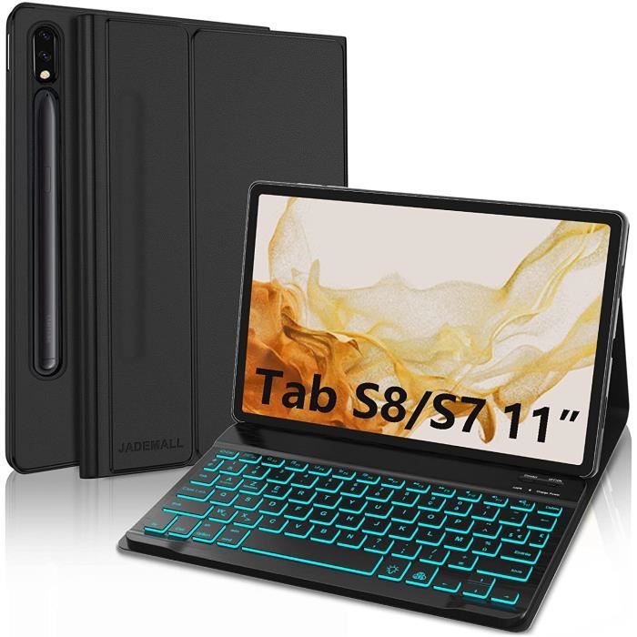 Clavier pour Samsung Galaxy Tab S8-S7 11" 2022-2020, Clavier Magnétique ...