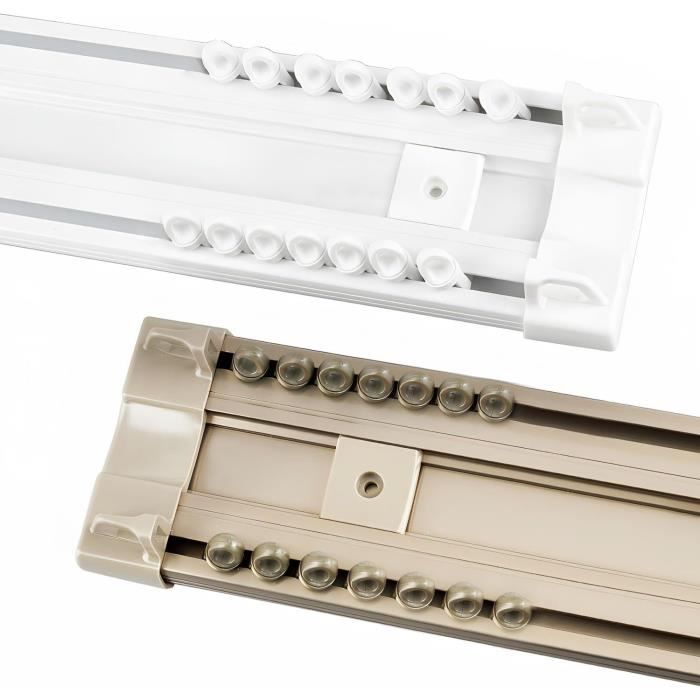 Système De Rail De Rideau De Plafond, Séparateur De Pièce Double Rail ...
