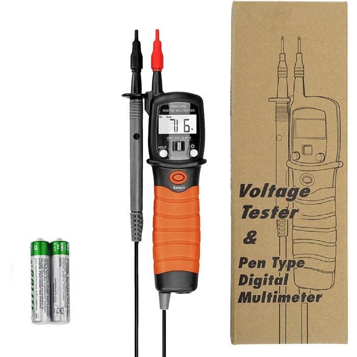 Multimètre À Stylo - Testeur De Tension Ac-Dc 600V, Résistance 20M Ohm ...