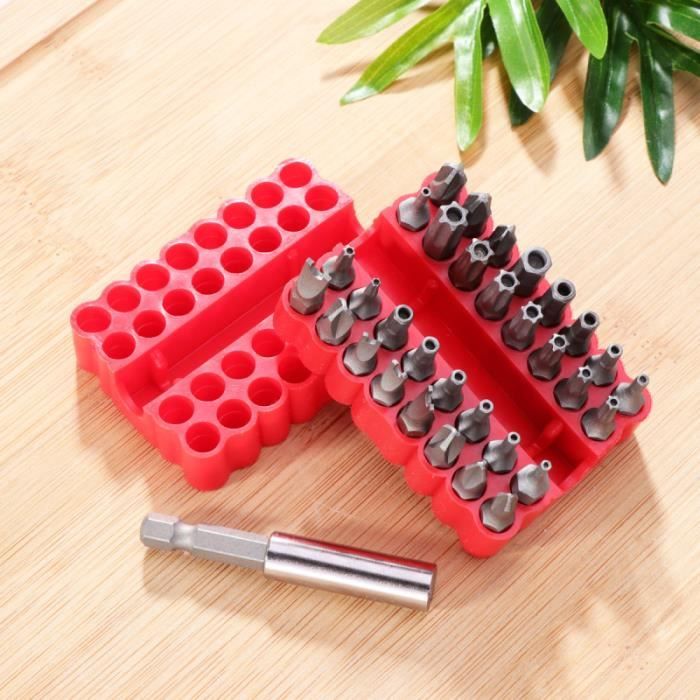 33 tournevis de sécurité mis hexagonaux inviolables de torx de bout d ...