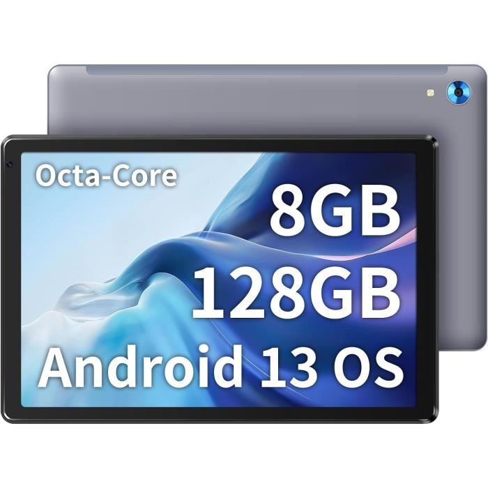 Tablette Android 13, Tablette 10 Pouces, Hd 1280 * 800 Ips, Octa-Core ...