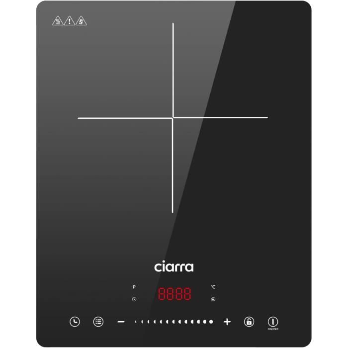 Astih1 Plaque Induction Portable 2000W - Commande Tactile - 8 Niveaux ...