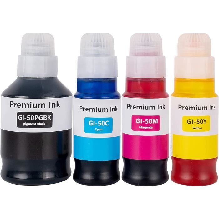 Gi-50 Gi50 Encre Compatible Pour Canon Gi-50 Gi50 Bouteilles D'Encre ...
