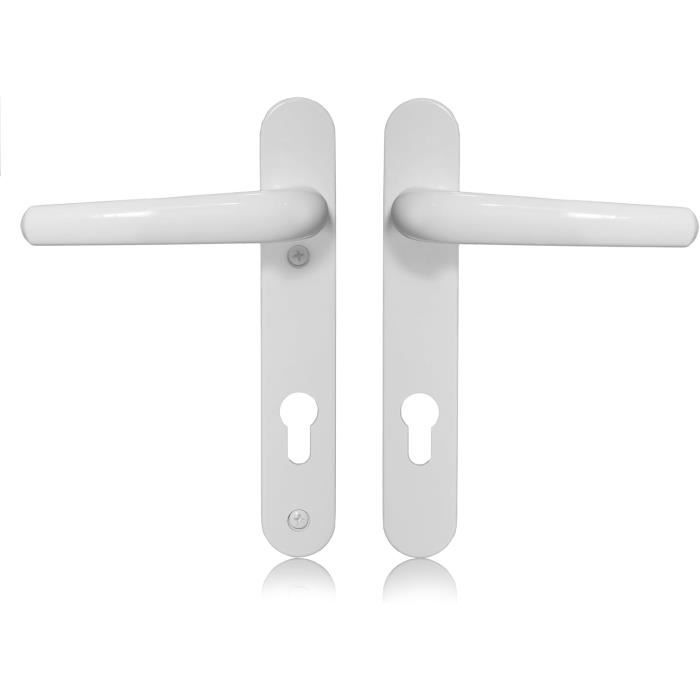 Xfort Poignée De Porte En Blanc Uros (Pz 92Mm,112Mm De Distance Entre ...