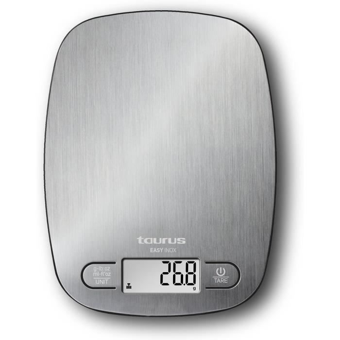 TAURUS Easy Inox - Balance de cuisine numérique, Capacité de 5 kg ...