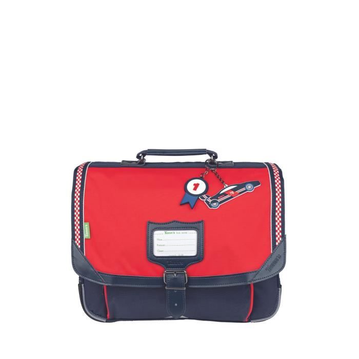Cartable - TANN'S - Noe - Bleu Rouge - 38x29x15 cm - Polyester recyclé ...