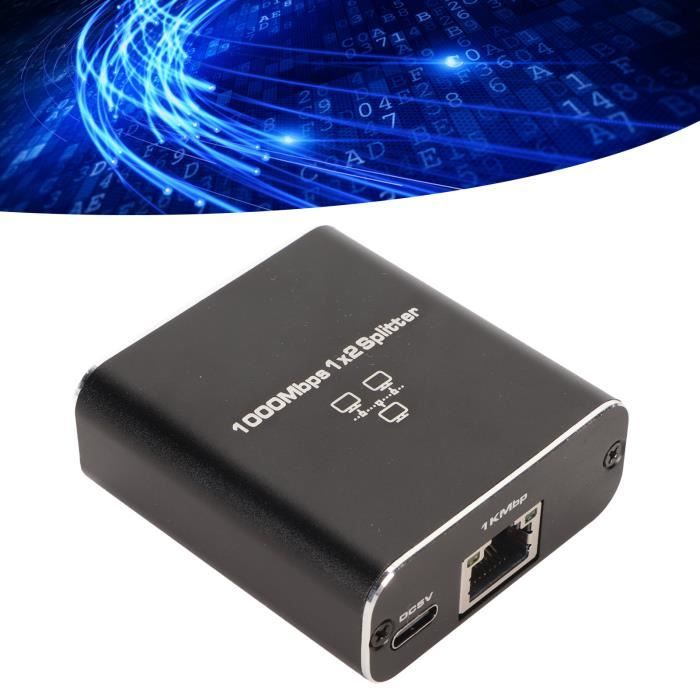 Splitter Ethernet RJ45 Port Réseau 1 à 2 Port Commutateur Réseau en ...
