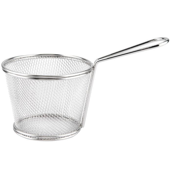 TMISHION Panier à frites Mini frites en acier inoxydable paniers à ...