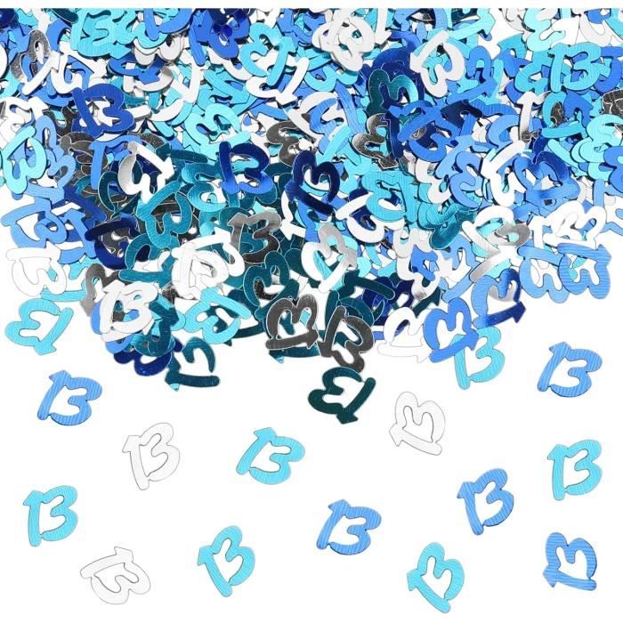 Goldrock Confettis 13E Anniversaire Pour Homme Et Femme Bleu Décoration ...
