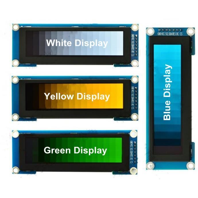 Module OLED vert - 3.12 inch 16P SPI Blue OLED Module SSD1322 Drive IC ...
