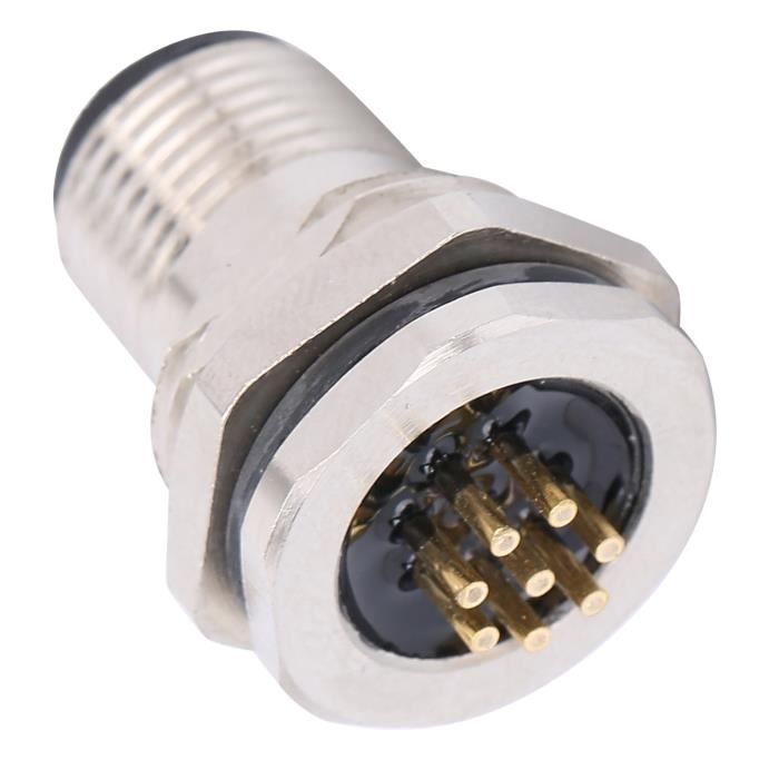 Tbest prise étanche M12 Connecteur étanche M12-F1-P8 pour circuit ...