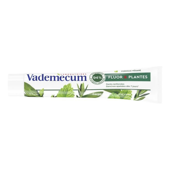 Dentifrice fluor et plantes 75 ml VADEMECUM - Cdiscount Au quotidien