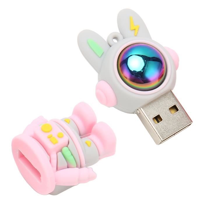 Qiilu Clé USB de dessin animé Dessin animé clé USB espace lapin USB2.0 ...