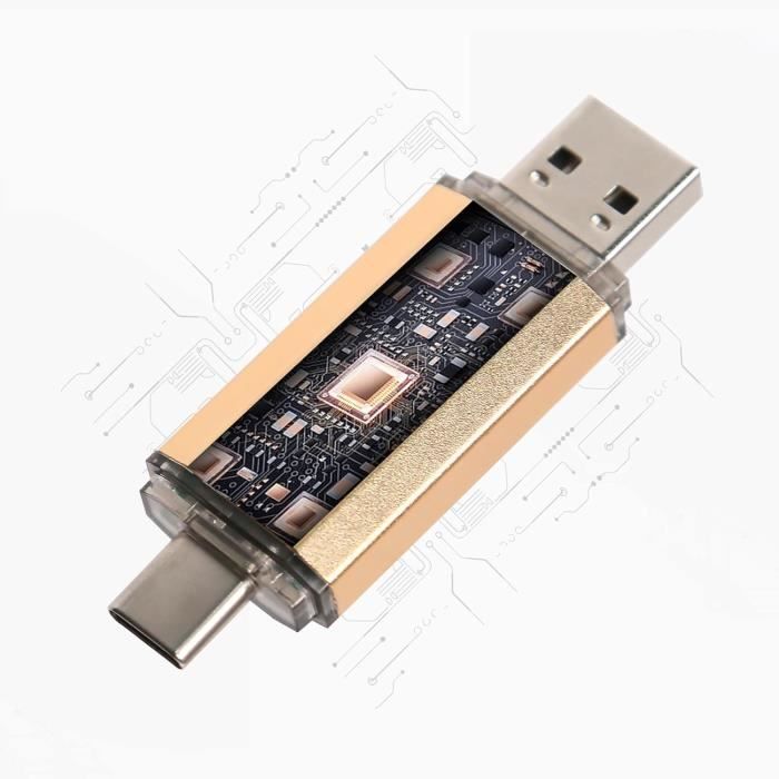 Clé Usb 128 Go 2 En 1 Usb C Flash Drive 128 Go Otg Type C Usb 2.0 Type ...