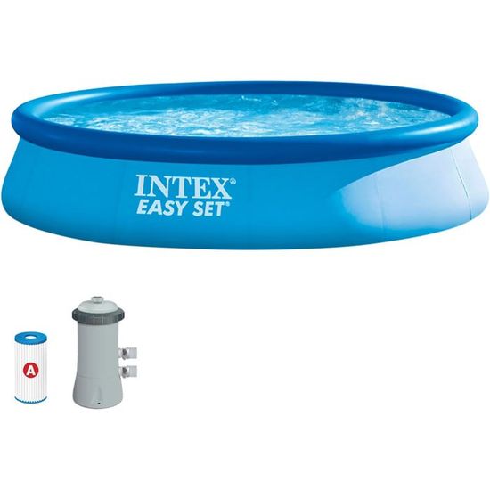 Intex kit Piscine Easy Set autoportante (ø) 3,96 x (h) 0,84m17 ...