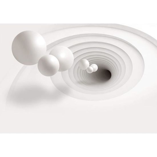 Papier Peint Intissé 3D Effet Abstrait Abstraction 200X140 Cm Trompe L ...