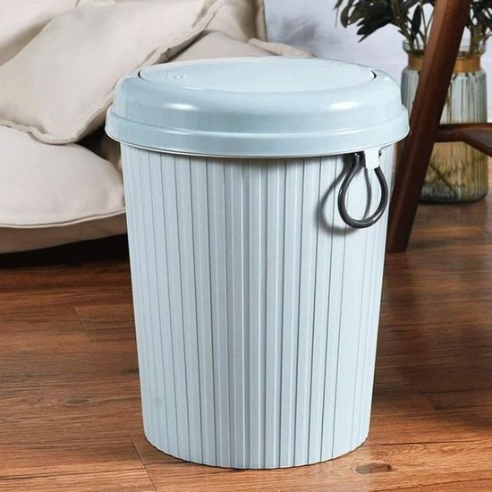 Trash Can Poussez Top Couvercle Bin Poubelle Boîte À Ordures Ménagères ...