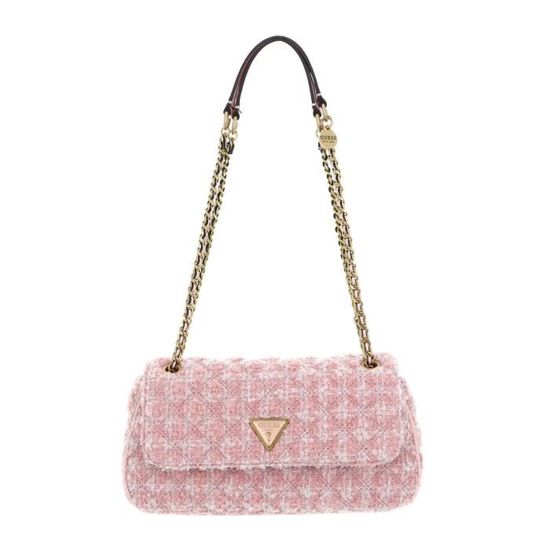 GUESS Giully Convertible Flap Crossbody Bag Light Rose Multi [251565 ...