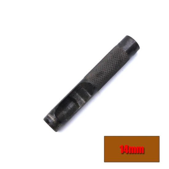 POINCON,14mm--Ensemble de poinçons creux en acier, joint en cuir, trou ...