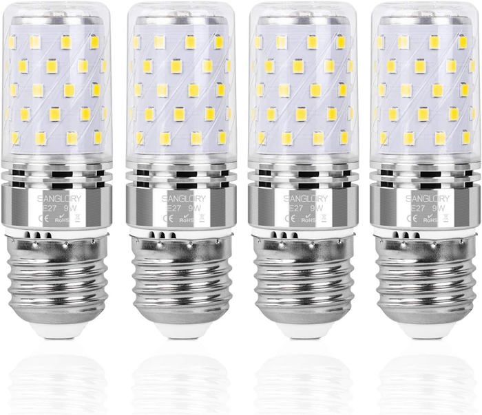 Ampoules LED Culot E27 Blanc Froid 9W Equivalent 60-80W Ampoule E27 6000K LED Culot Edison vis ...