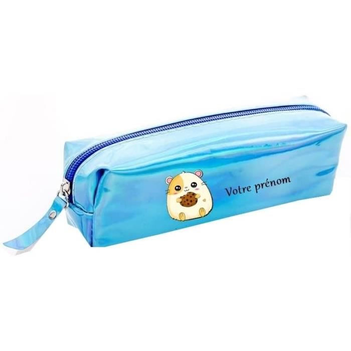 Trousse Bleu Ecole Crayon Maquillage Hamster Kawaii Personnalisee[H1929 ...