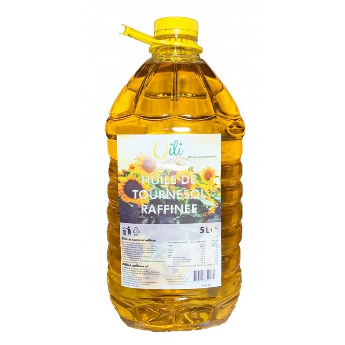 Huile de Tournesol Raffinée UILI 5L/Bidon 3 bouteilles - Cdiscount Au ...