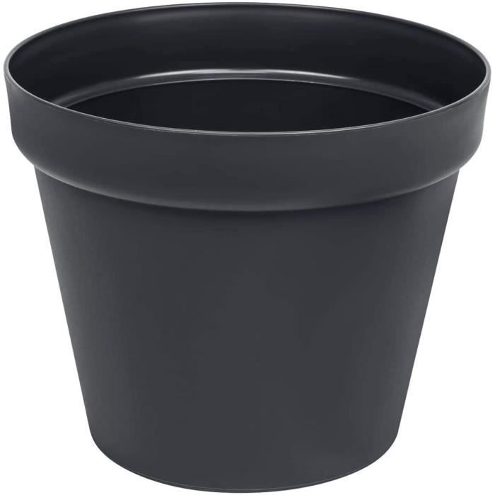 Pot à Fleurs - Gris - 58 cm - Résistant aux Intempéries - Haute Qualité ...