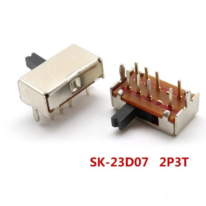 SK-23D07 Micro Interrupteur À Bascule Électrique, 10 Pièces, À Simple Et Double Rangée ...
