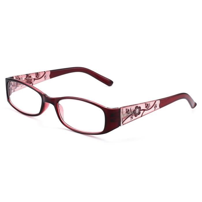 C3 rouge - Dioptrie +2,75 - lunettes de lecture carrées Vintage à ...