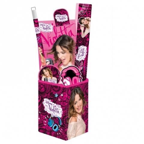 VIOLETTA SET SCOLAIRE POT A CRAYONS GARNI - Cdiscount Beaux-Arts et ...