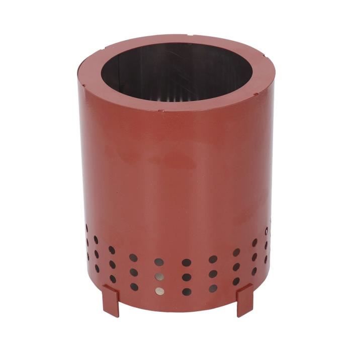 Foyer portable à bois - GOTOTOP - Rouge - Compact et léger - Support de ...