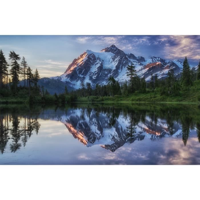 Papier Peint Photo INTISSÉ-LAC DE MONTAGNE-(226966)-500x280cm-10-lés ...